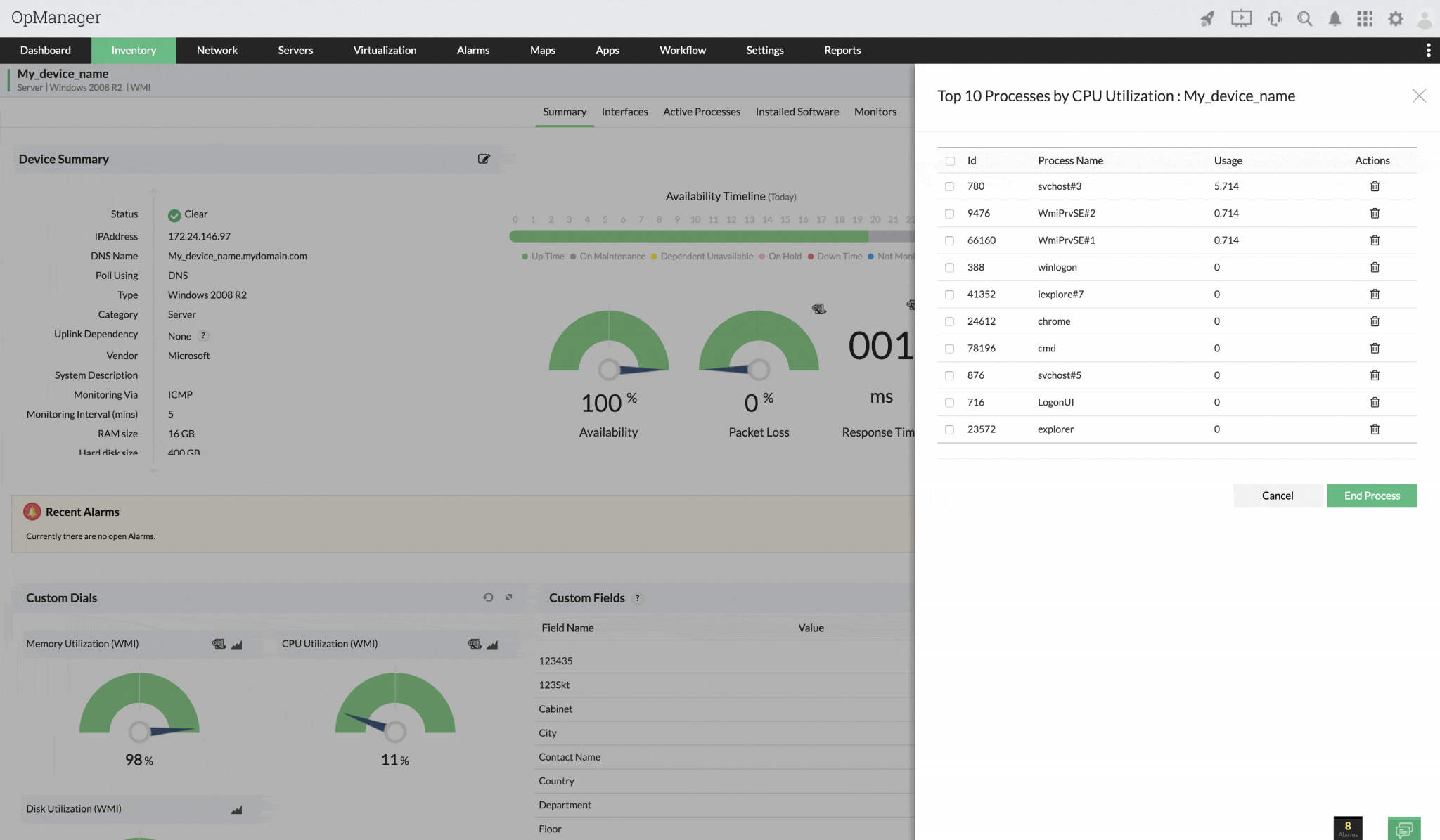 ITOM basics. Process monitoring. - ManageEngine Blog Italia